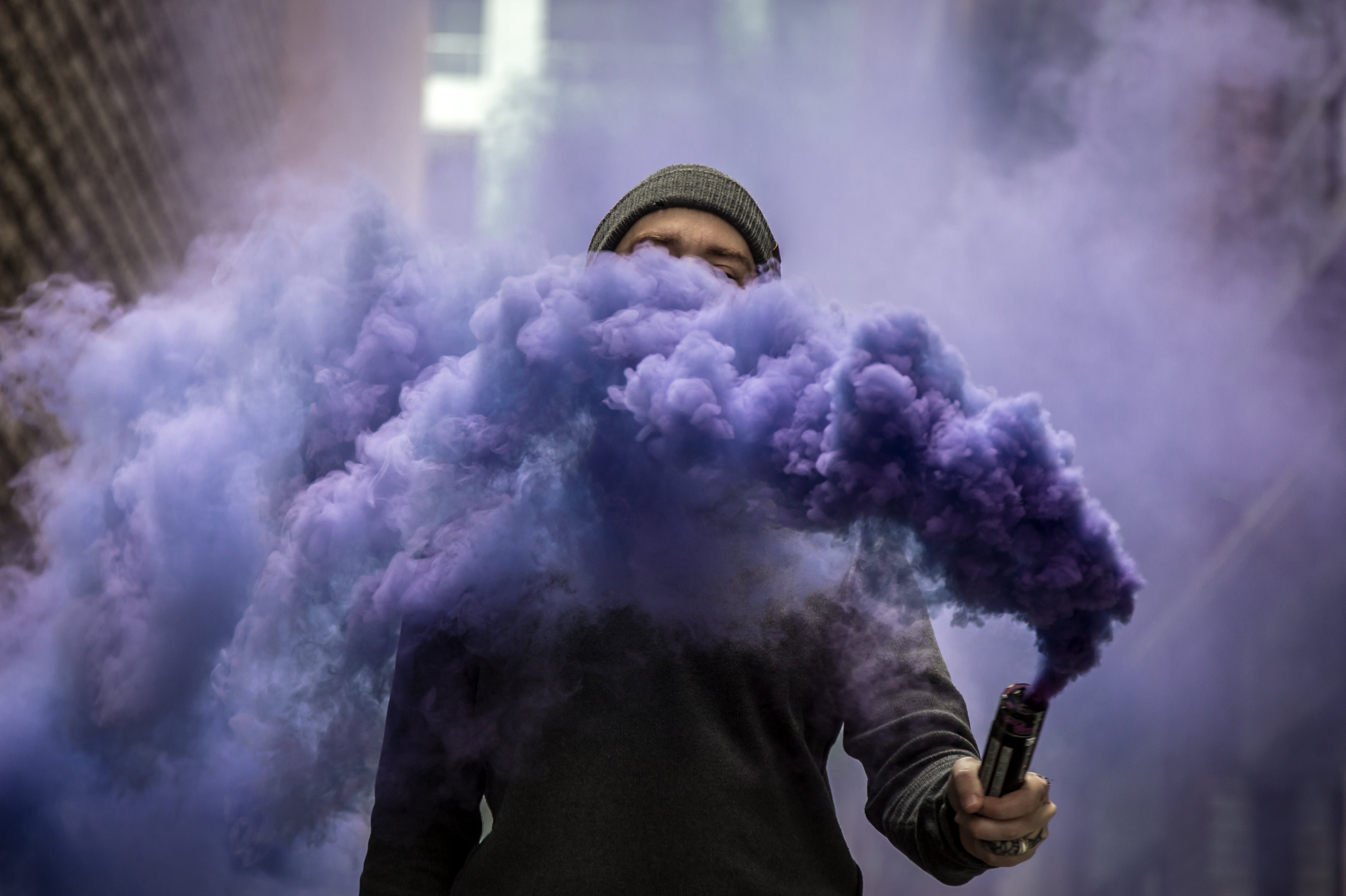 Purple Photography Smoke