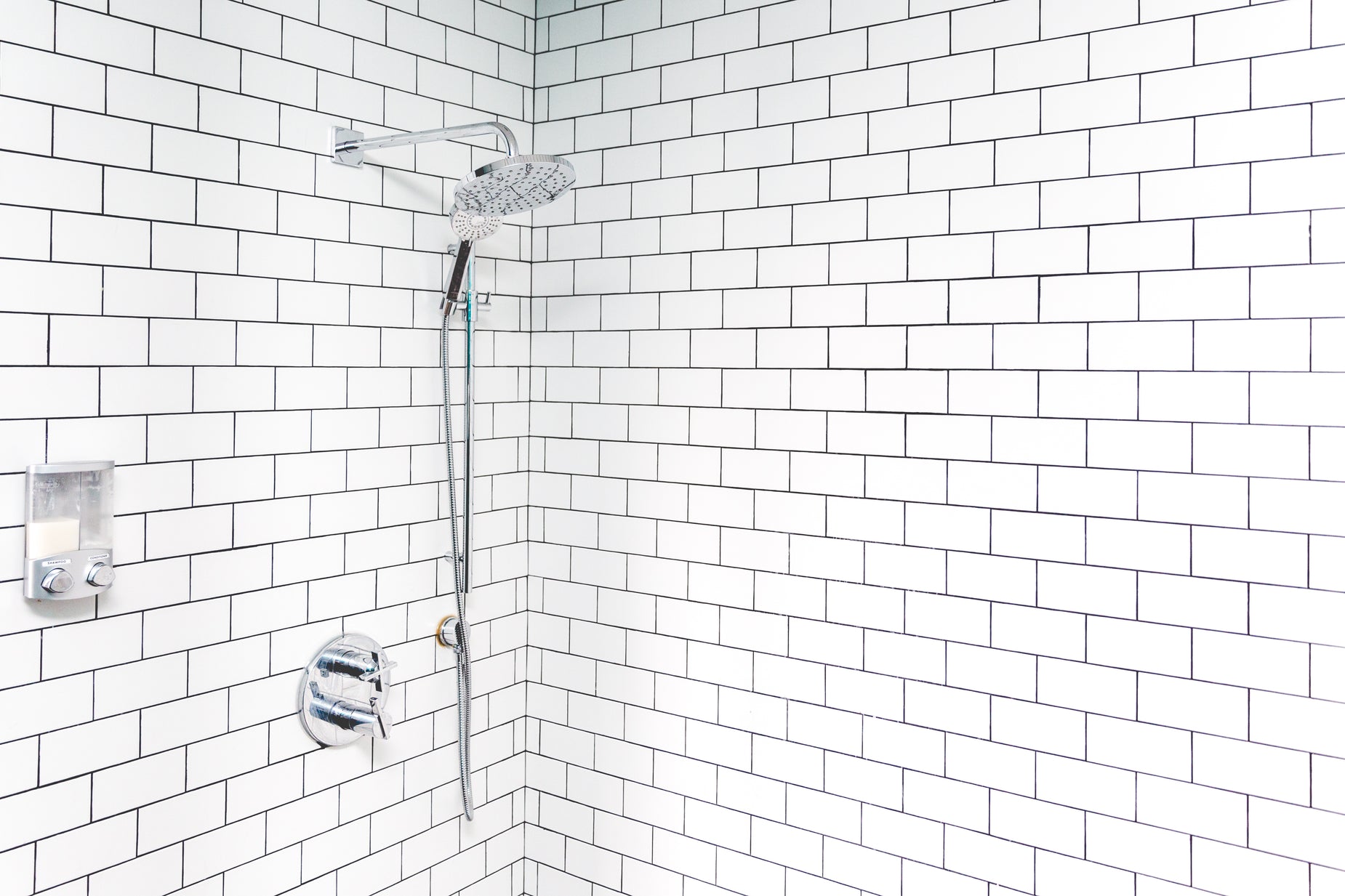 Free White Tile Shower Corner Photo High Res Pictures Free White Tile Shower Corner Photo High Res Pictures